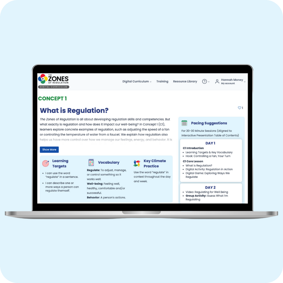 The Zones of Regulation® Digital Curriculum Subscription – The Zones Shop